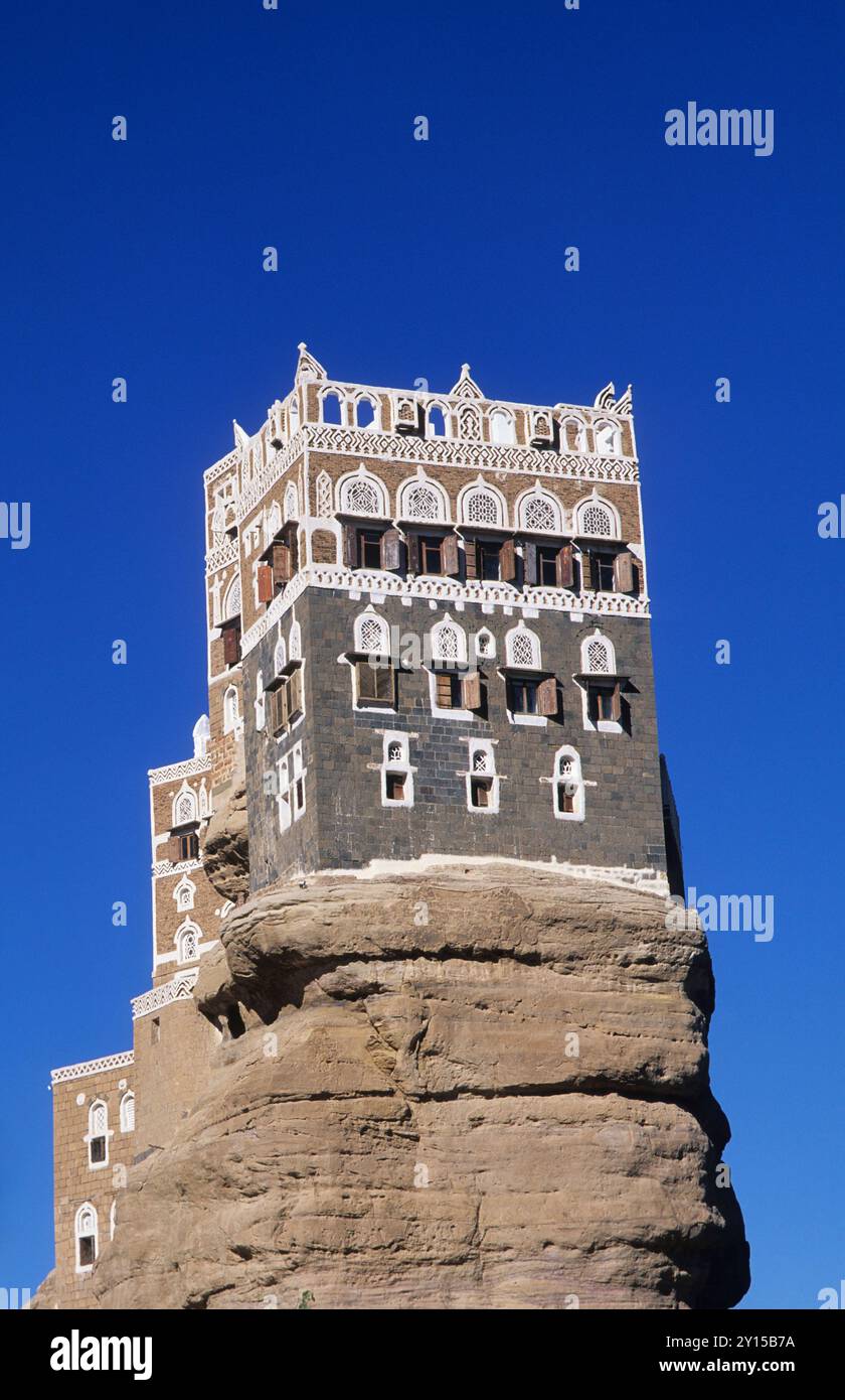 Yemen, Dar al-Hajar, (the rock palace) in the Wadi Dhar, has become ...