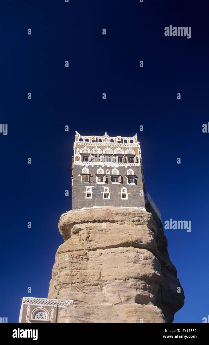 Yemen, Dar al-Hajar, (the rock palace) in the Wadi Dhar, has become ...