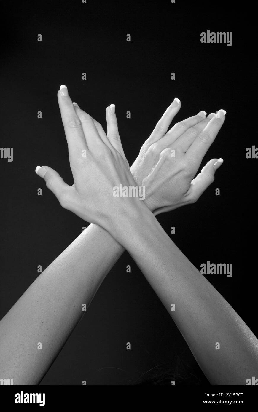 Crossed posture Black and White Stock Photos & Images - Alamy