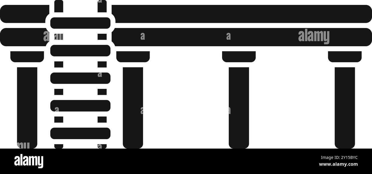 Pier structures Stock Vector Images - Alamy