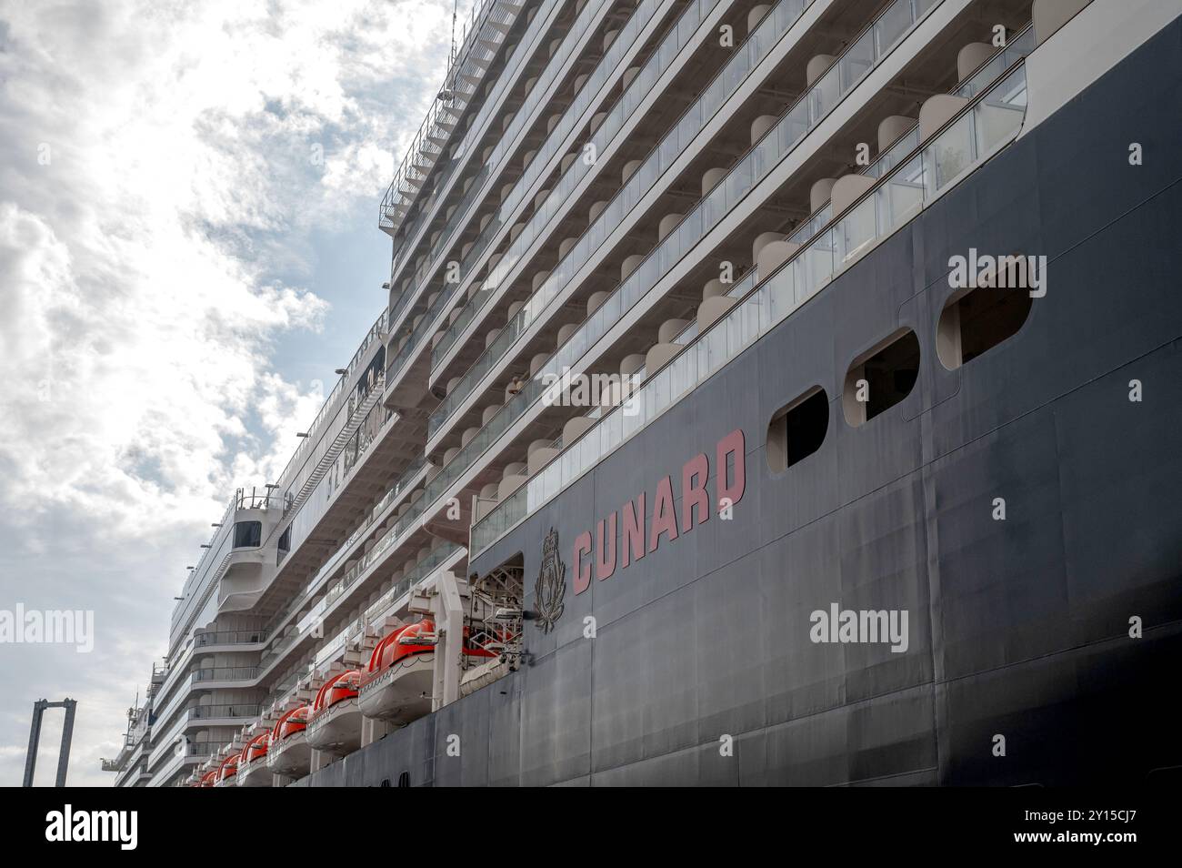 Cunard's newest cruise ship, the Queen Anne, launched in 2024 Stock ...