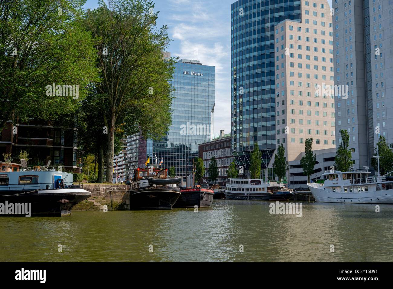 Rotterdam Maritime museum and Leuvehaven, historic ships, boats and ...