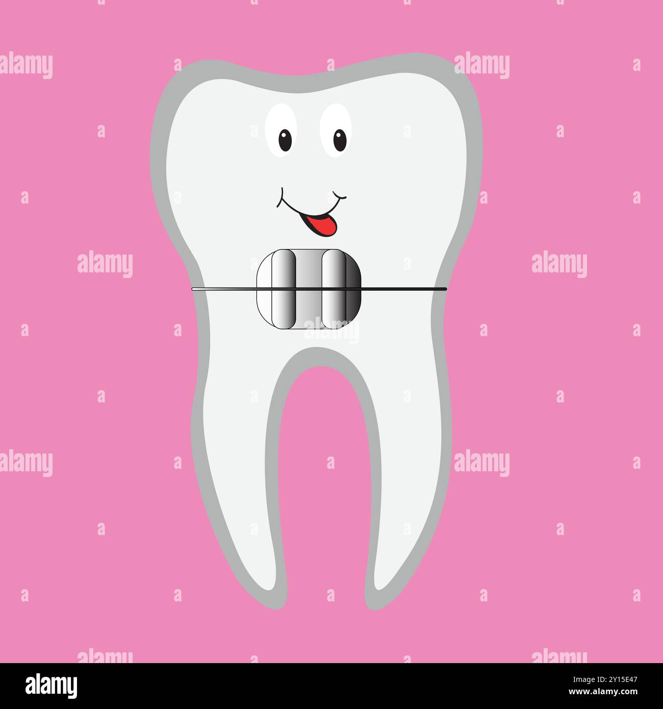 Metallic tooth Stock Vector Images - Alamy