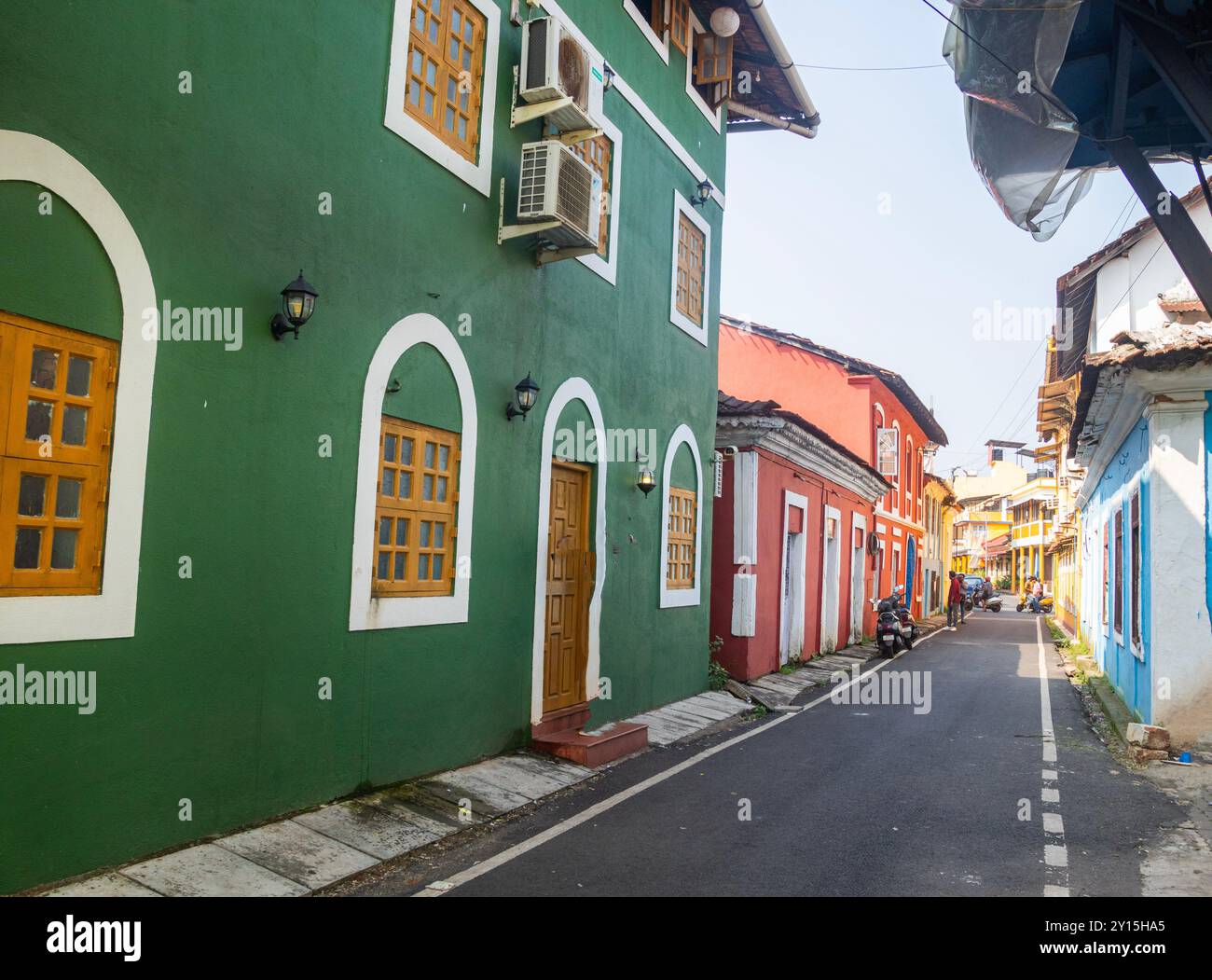 Fontainhas colony in Goa Stock Photo - Alamy