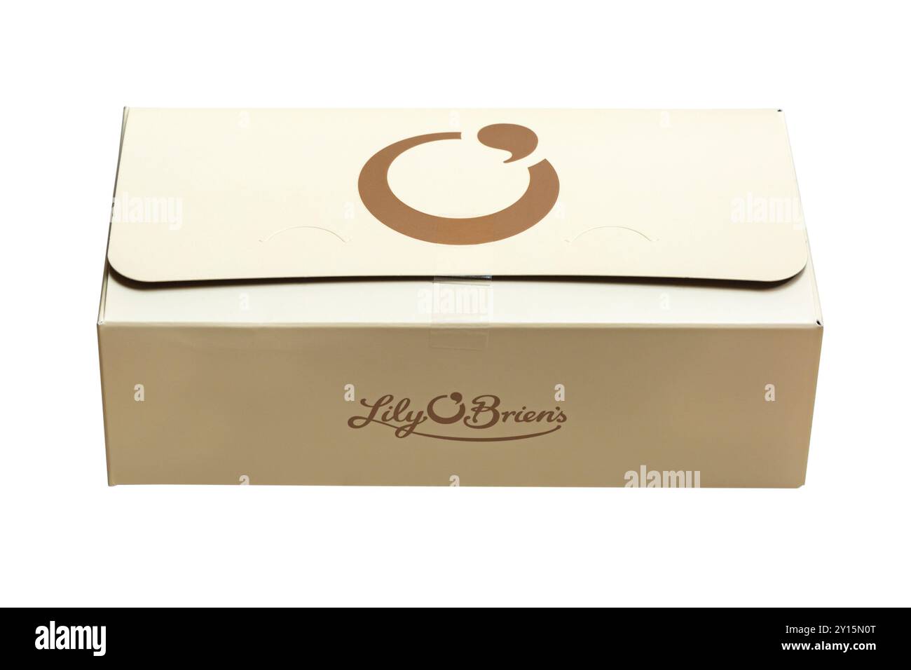 Box of Lily O'Brien's Luxury Chocolate Collection isolated on white ...