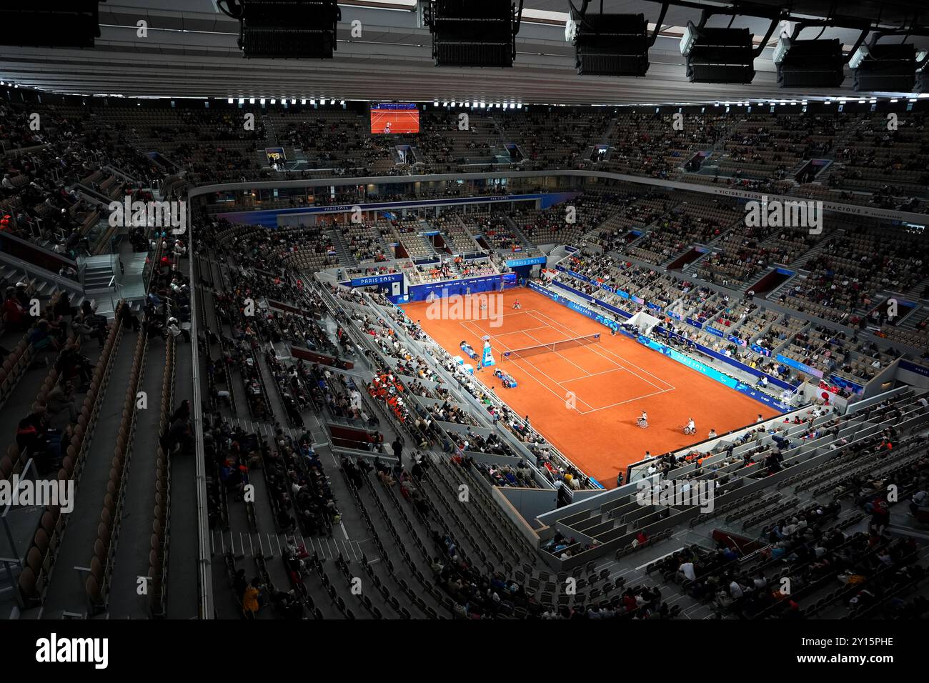 A general view during the Women's Doubles Golf Medal Match on Court ...