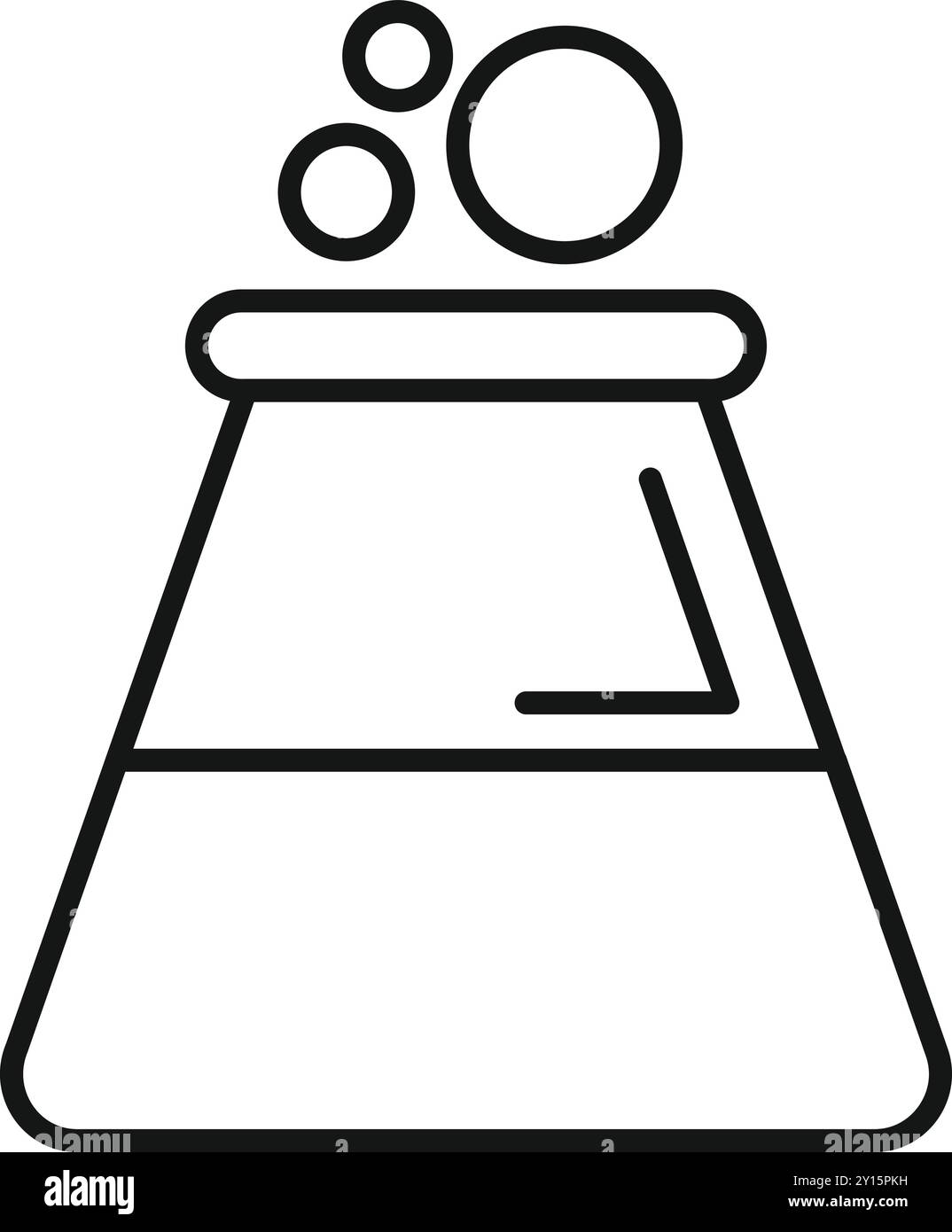 Chemical flask bubbling experiment icon, outline style Stock Vector ... Chemical flask bubbling experiment icon, outline style Stock Vector ...