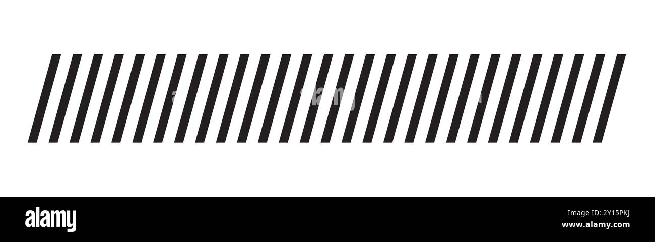 Slash line border, diagonal lines. Divider strip Tilt strip geometric abstract border. Diagonal ...