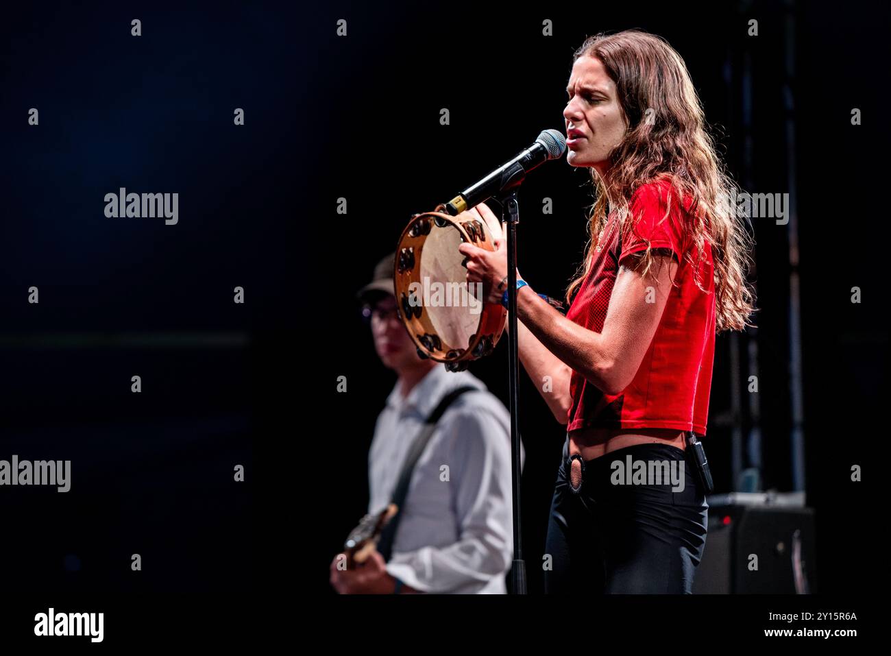 BAR ITALIA, CONCERT, 2024: Singer Nina Cristante from the band Bar ...