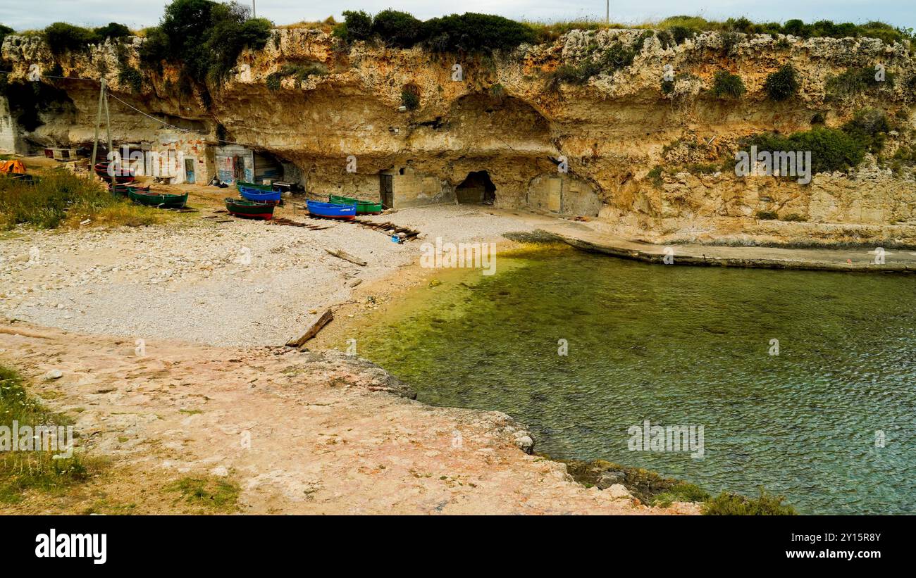 Cove of Torre Incina, Bari, Puglia, Italy Stock Photo - Alamy