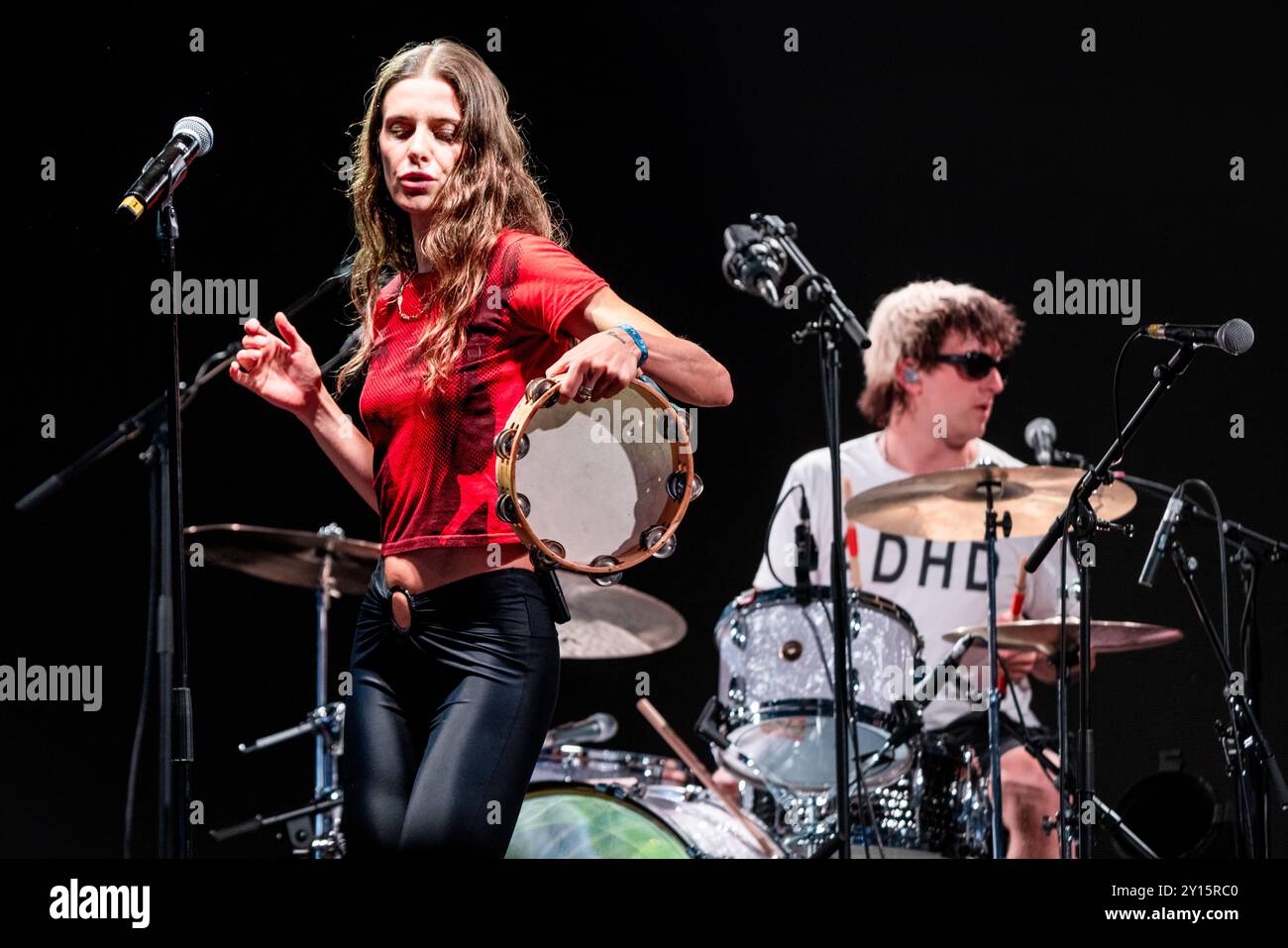 BAR ITALIA, CONCERT, 2024: Singer Nina Cristante from the band Bar ...