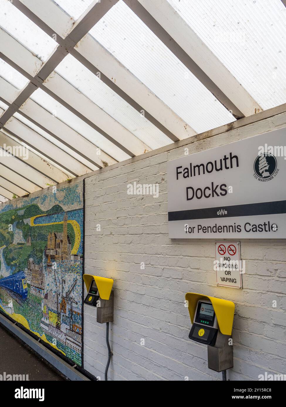 Falmouth Docks Railway Station, GWR, Falmouth, Cornwall, England, UK ...