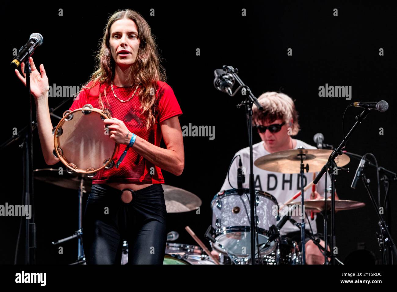 BAR ITALIA, CONCERT, 2024: Singer Nina Cristante from the band Bar ...