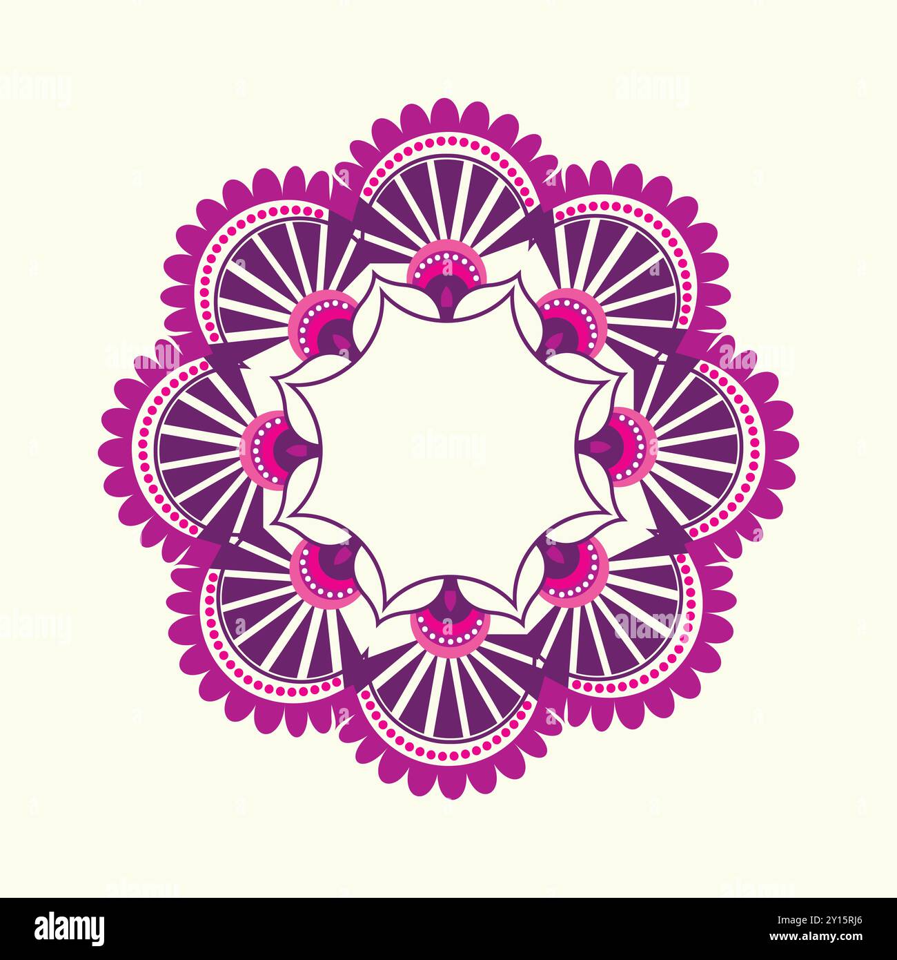 Pink Floral Mandala Background Design Stock Vector Image & Art - Alamy