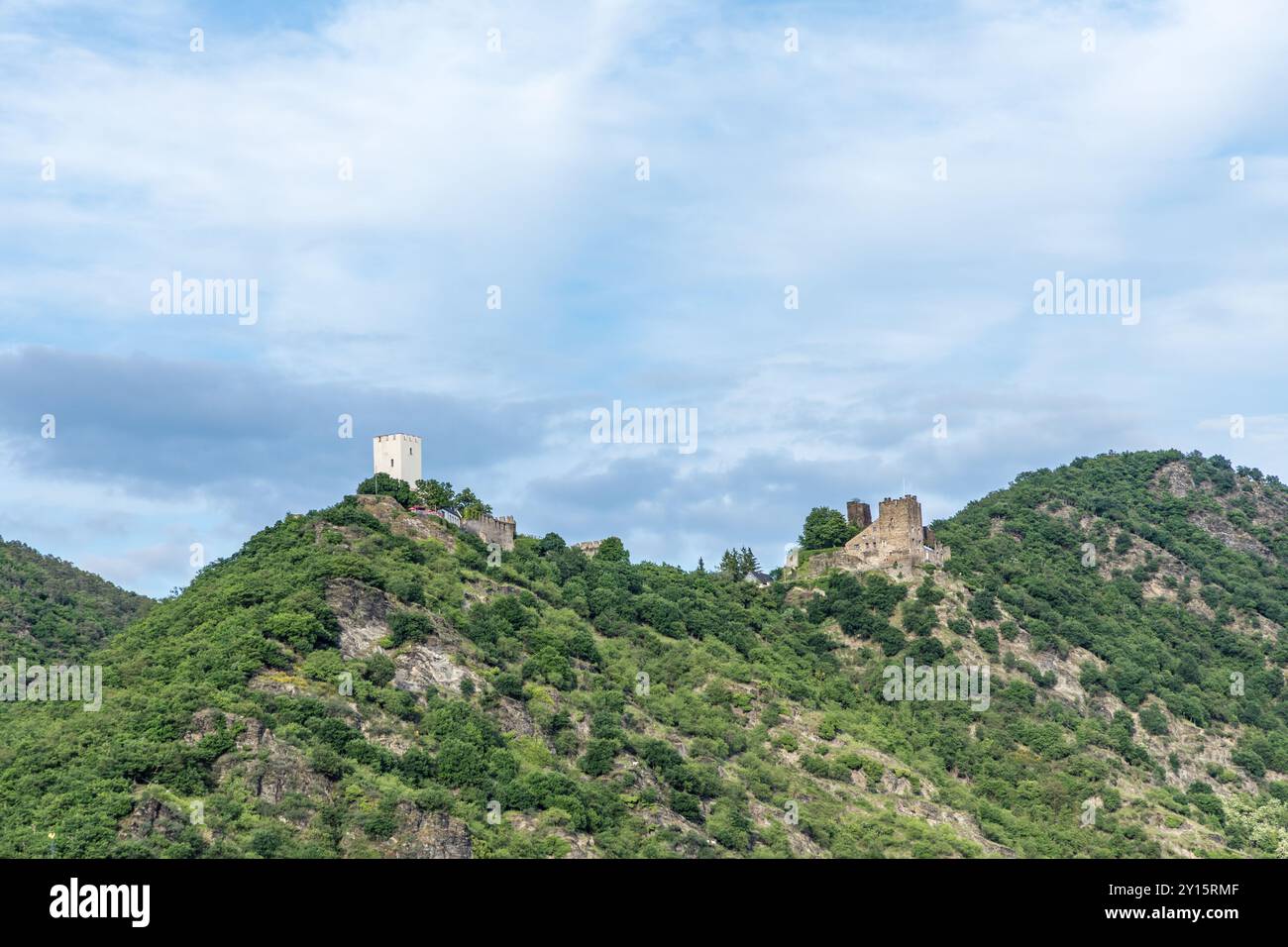 Castles Sterrenberg Liebenstein - the 'enemies' - near Kamp-Bornhofen ...