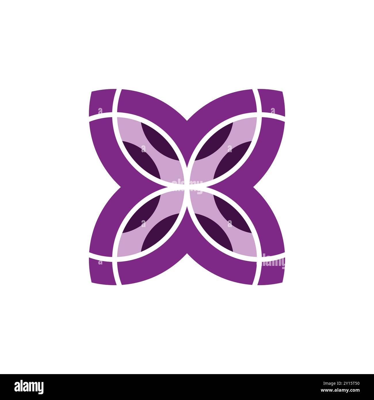 Pink flower leaves design Stock Vector Images - Alamy