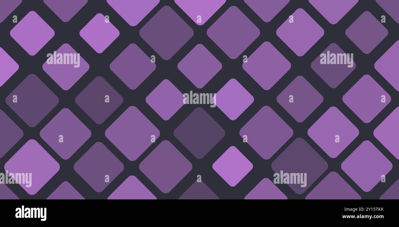Dark Squares of Various Sizes and Shades of Purple - Geometric Mosaic ...