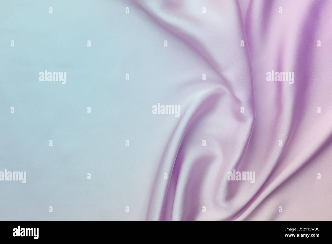 Beautiful silk fabric with color gradient, top view Stock Photo - Alamy