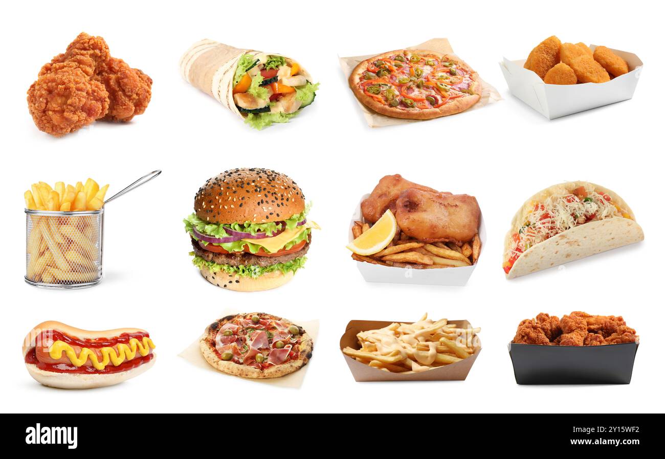 Fast food street snack Cut Out Stock Images & Pictures - Alamy