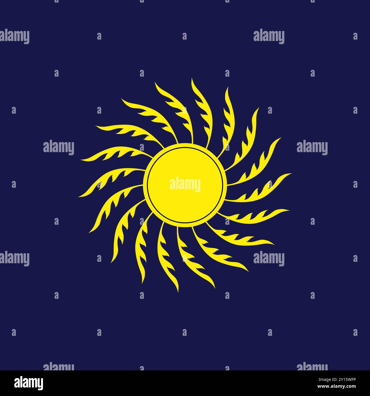 Vector Suns Rays bright shine design Stock Vector Image & Art - Alamy
