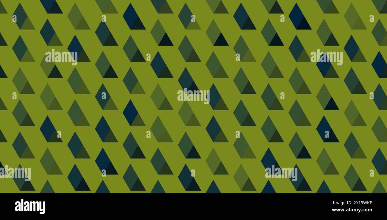 Lots of Dark Green Triangle and Diamond Shapes Texture - Retro Style ...