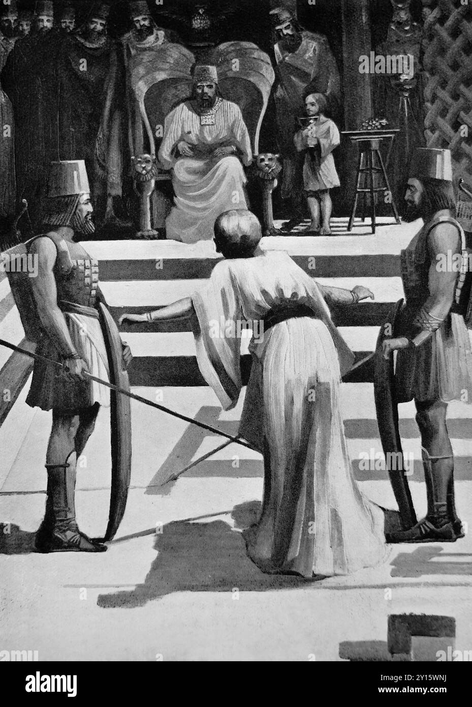 Illustration of the Prophet Daniel Brought before Nebuchadnezzar II ...