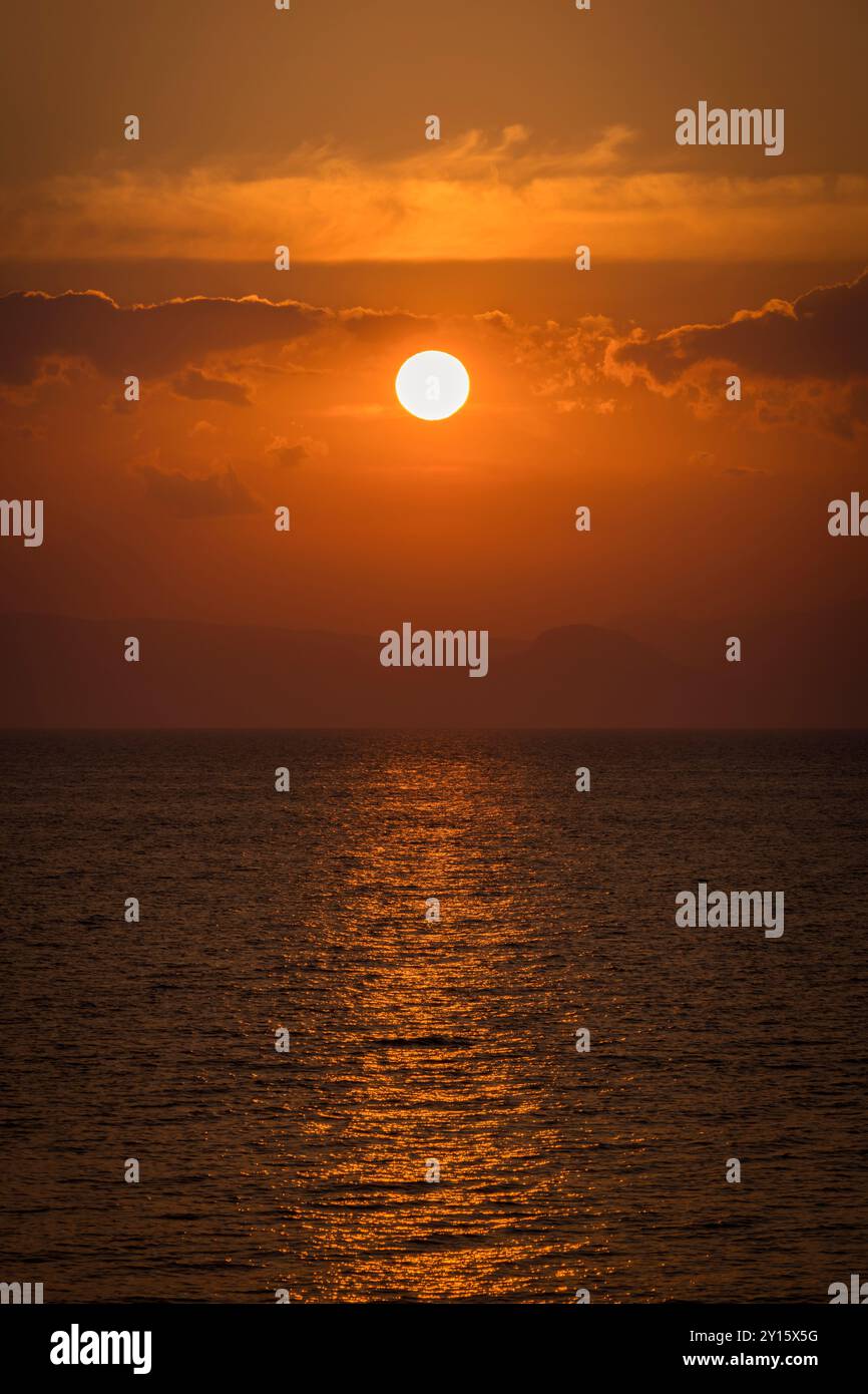 Sunset at Ayr Beach, Isle of Arran, Ayrshire, Scotland Stock Photo - Alamy