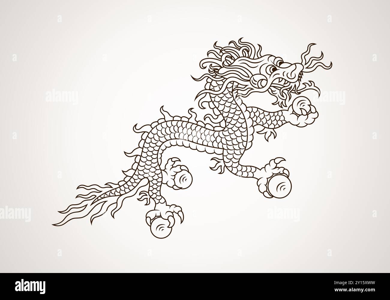 Dragon - symbol from the flag of Bhutan Stock Vector Image & Art - Alamy