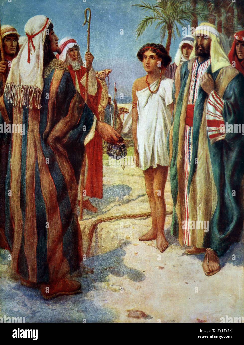 Illustration Joseph being Sold By his Brethren to the Ishmeelites ...
