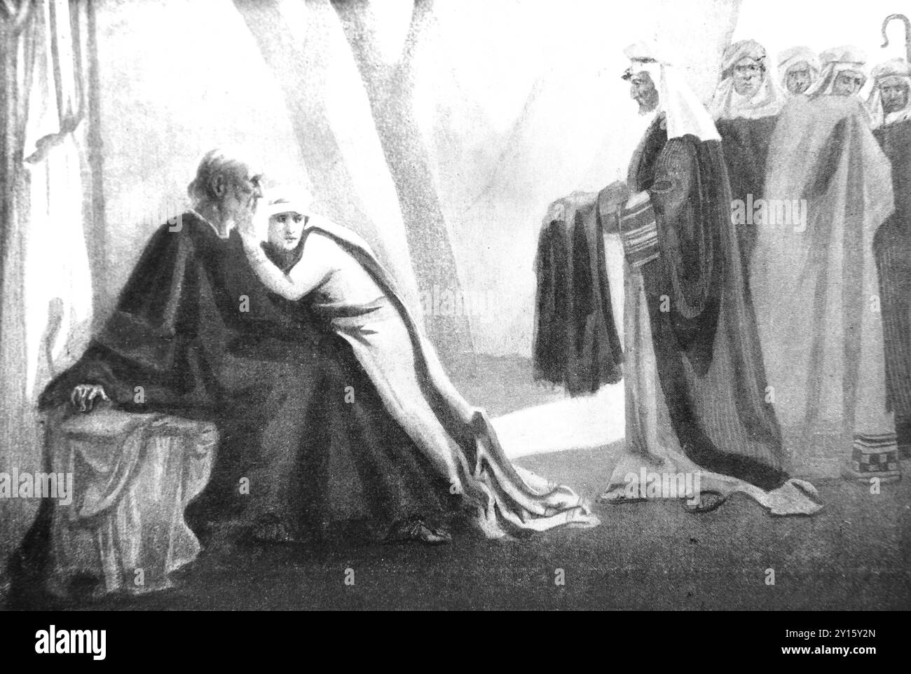 Illustration of Joseph's Brethren Showing Their Father Jacob Joseph's ...