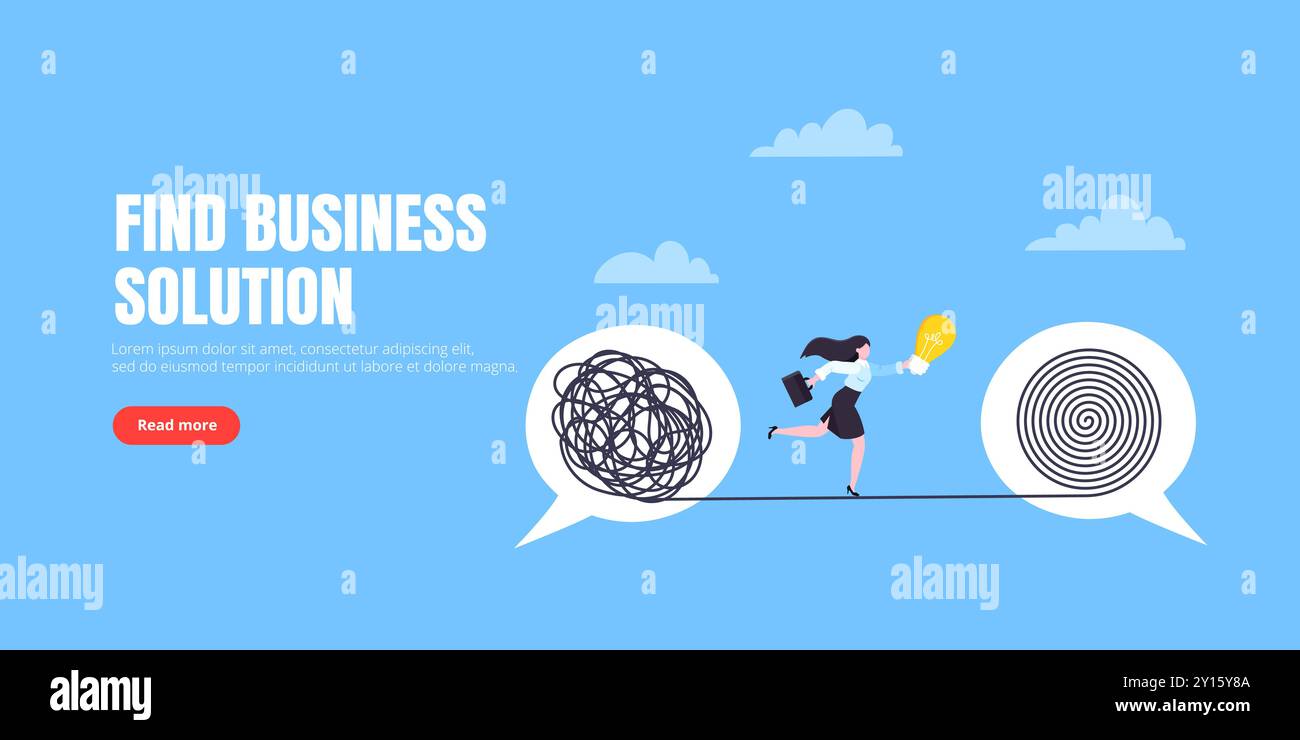 Understanding problem solution simplify challenge with idea Stock ...