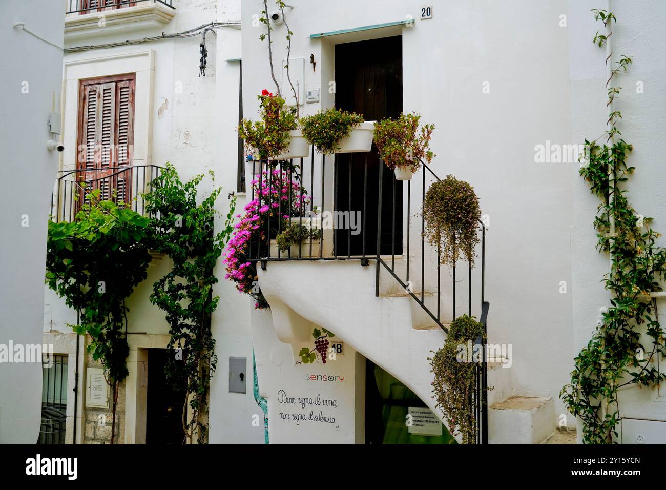 The famous village of Polignano, birthplace of Domenico Modugno, a Mare ...