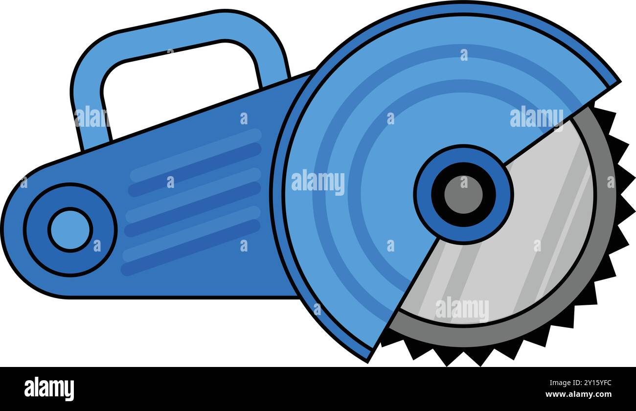 Angle grinder with safety guard and handle, useful for construction and ...