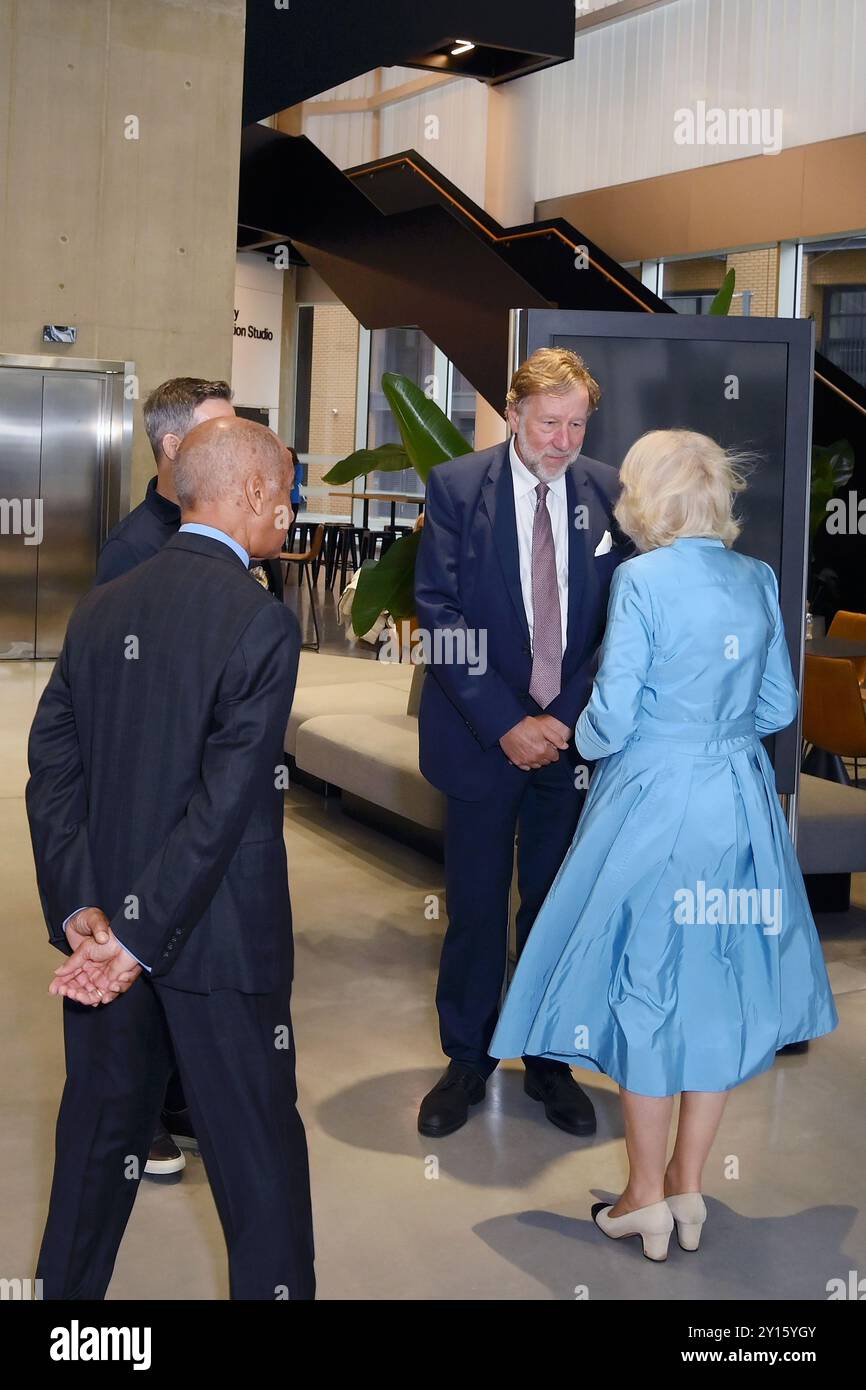 Sir Rupert Gavin, Chair, English National Ballet, greets Queen Camilla ...