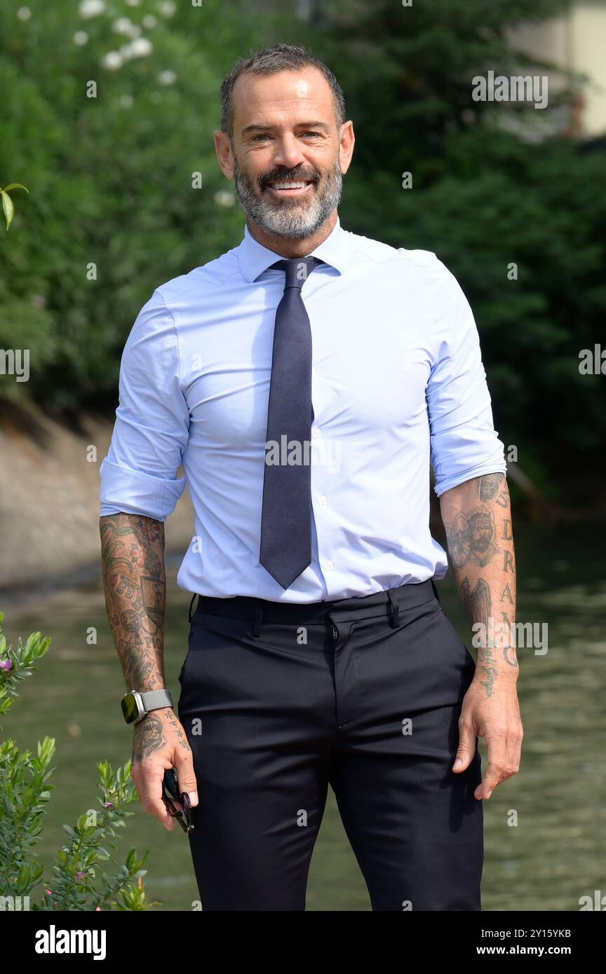 Ascanio Pacelli bei der Ankunft am Pier des Hotels Excelsior auf der ...