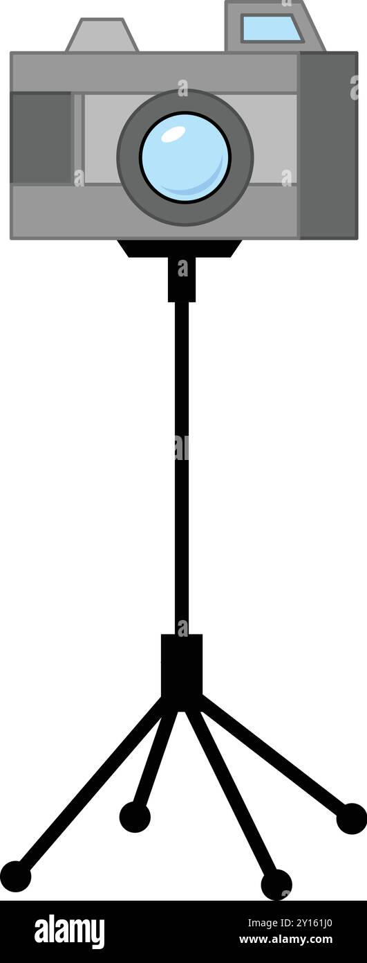 Digital camera on stand Stock Vector Images - Alamy