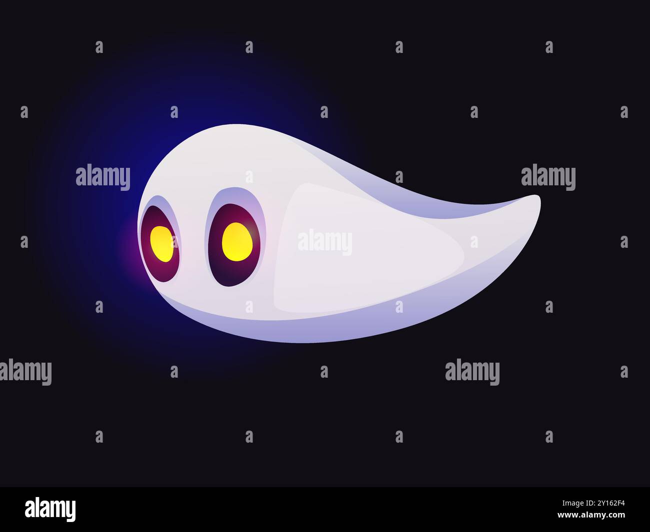 Halloween ghost font, dash punctuation sign. Cartoon evil type, funny ...