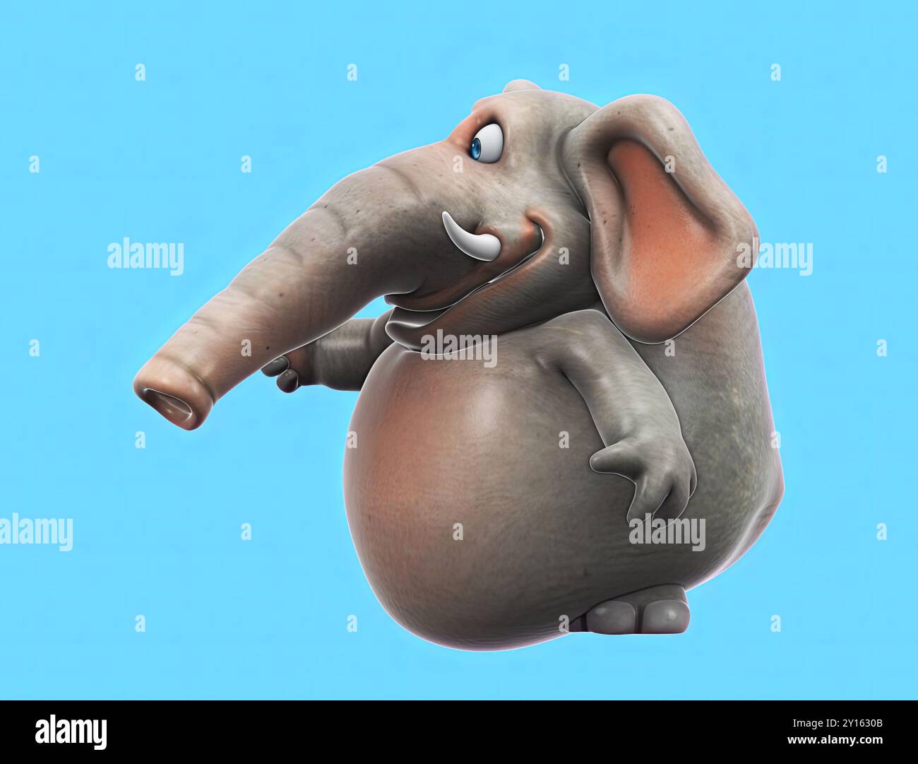 Fun Elephant talking Stock Photo - Alamy