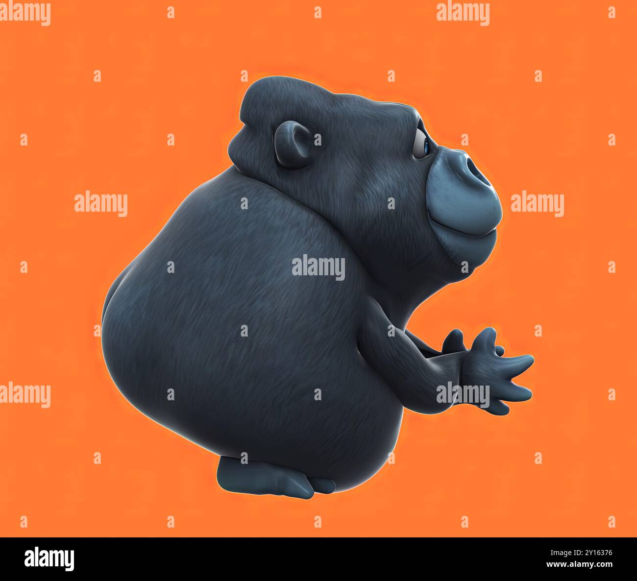 Fun cartoon character gorilla in hi-res stock photography and images ...