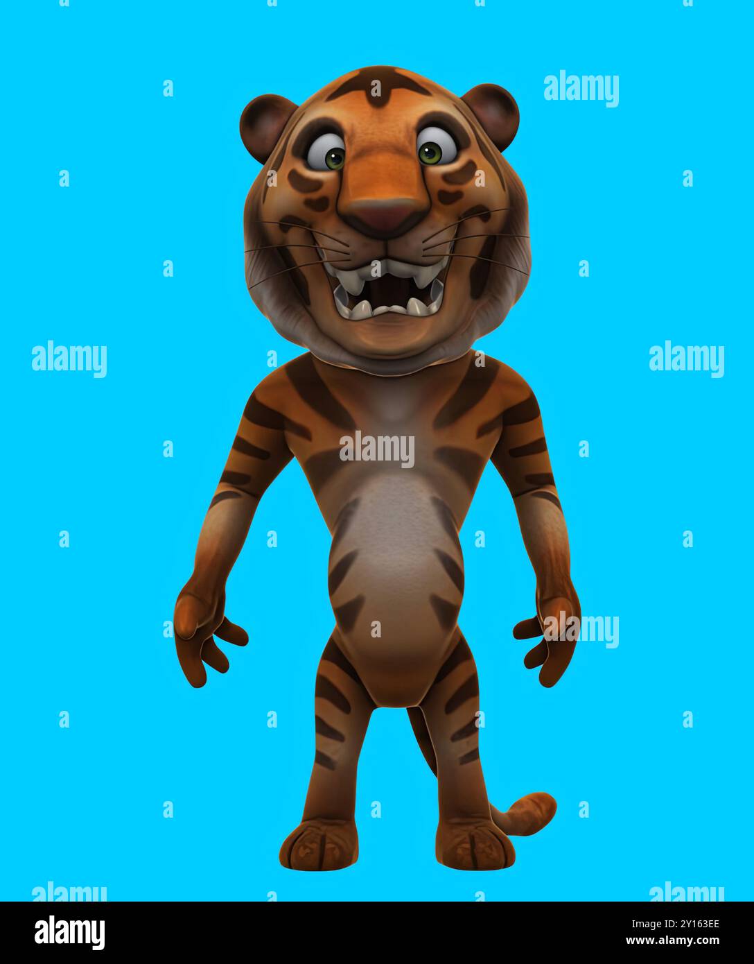 Fun cartoon character tiger 3d hi-res stock photography and images - Alamy
