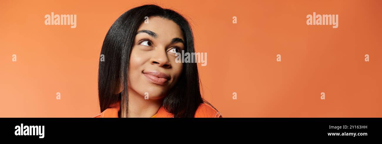 Radiant young woman beams joy hi-res stock photography and images - Alamy