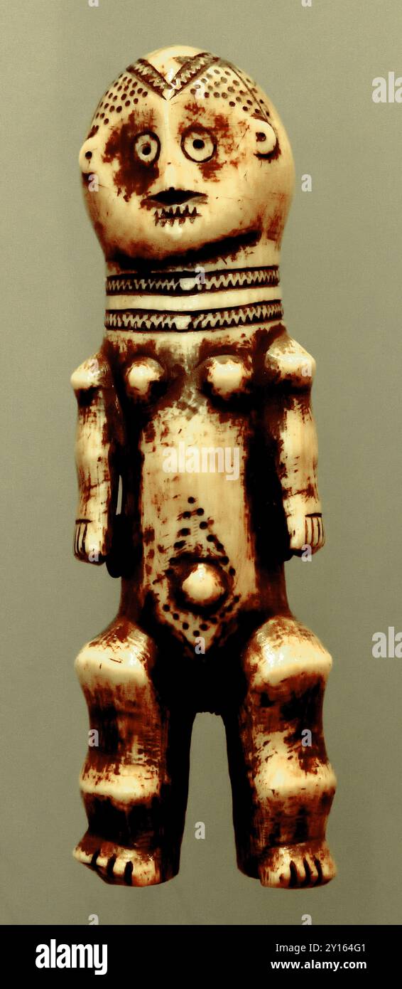 Figure Inginga, 4th quarter,19th Century, Lega Congo, Africa Museum ...