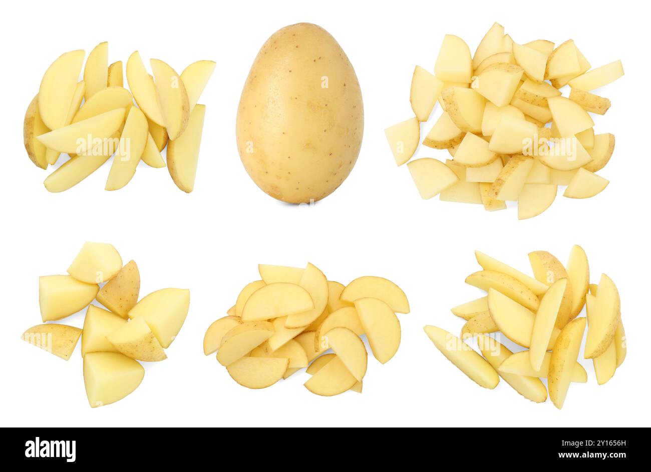 Cook cuts potatoes on hi-res stock photography and images - Alamy
