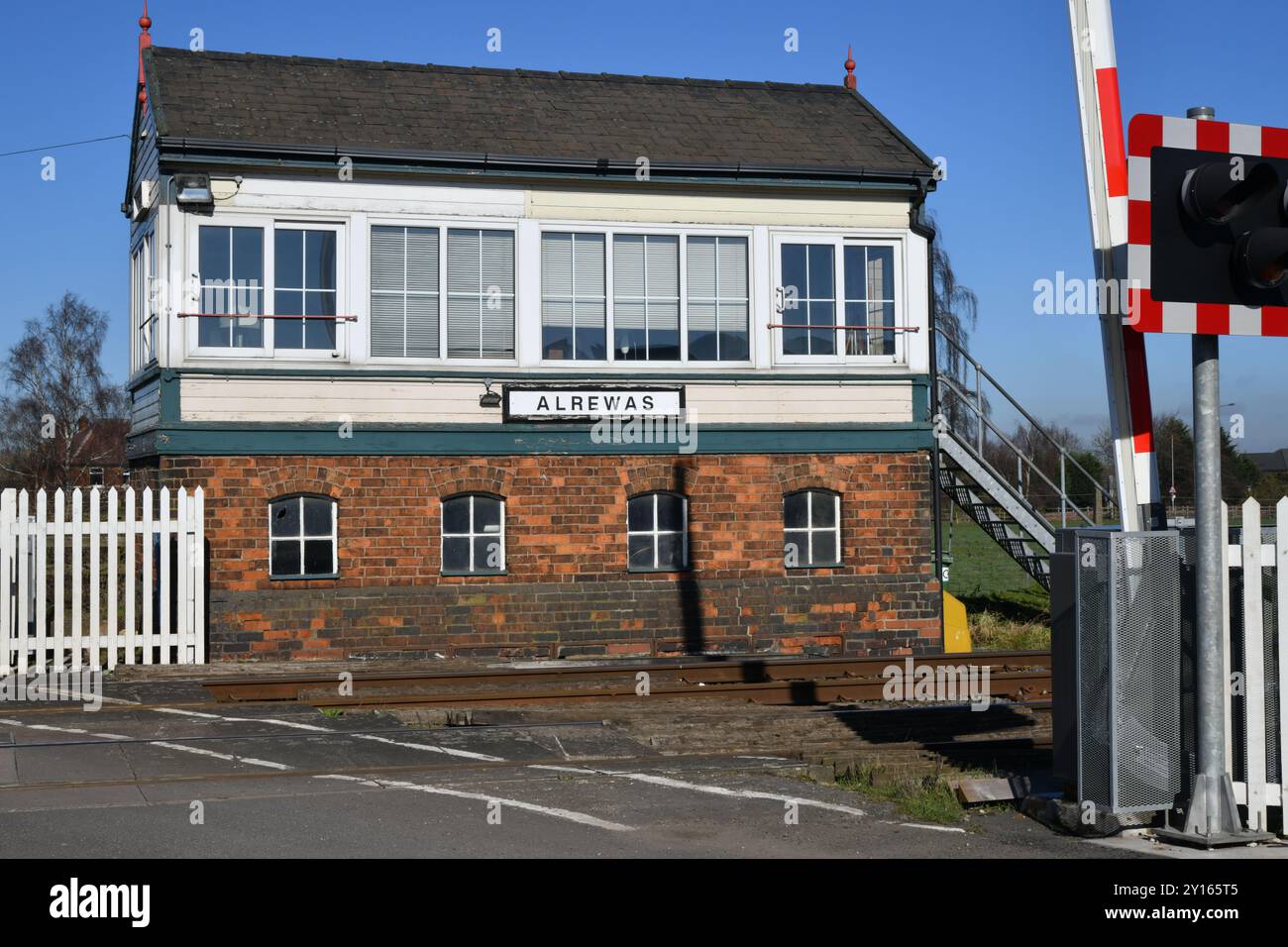 Alrewas Signal Box on the South Staffordshire Railway line between ...