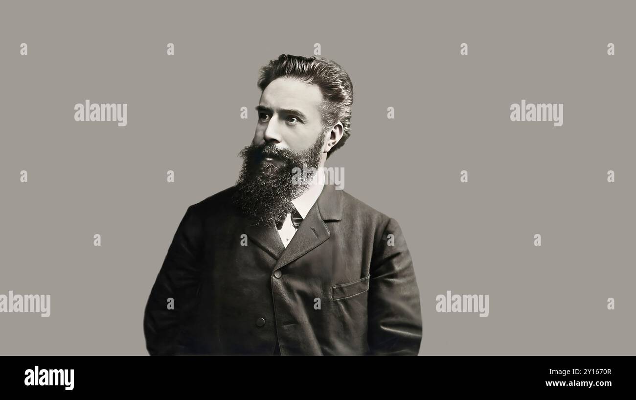 Portrait of Wilhelm Conrad Röntgen, 1845 – 1923, German mechanical ...