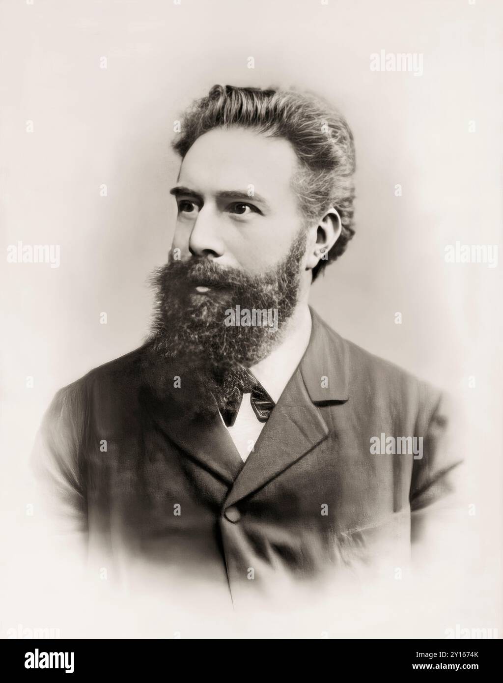Portrait of Wilhelm Conrad Röntgen, 1845 – 1923, German mechanical ...