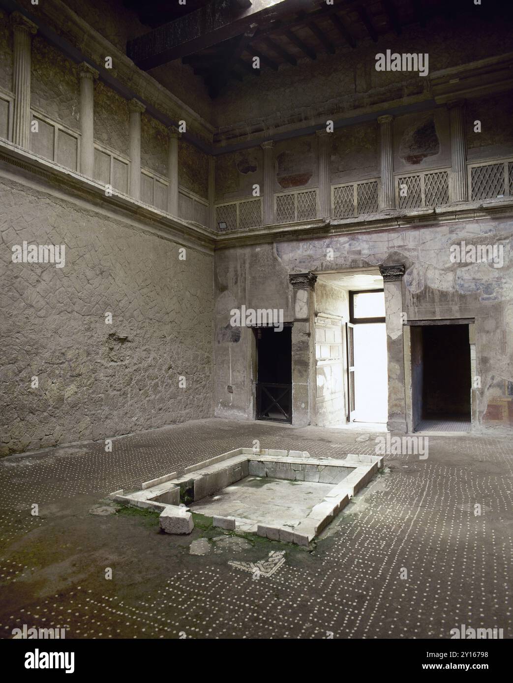 Herculaneum. Ancient Roman city, buried under volcanic ash in 79 AD by ...