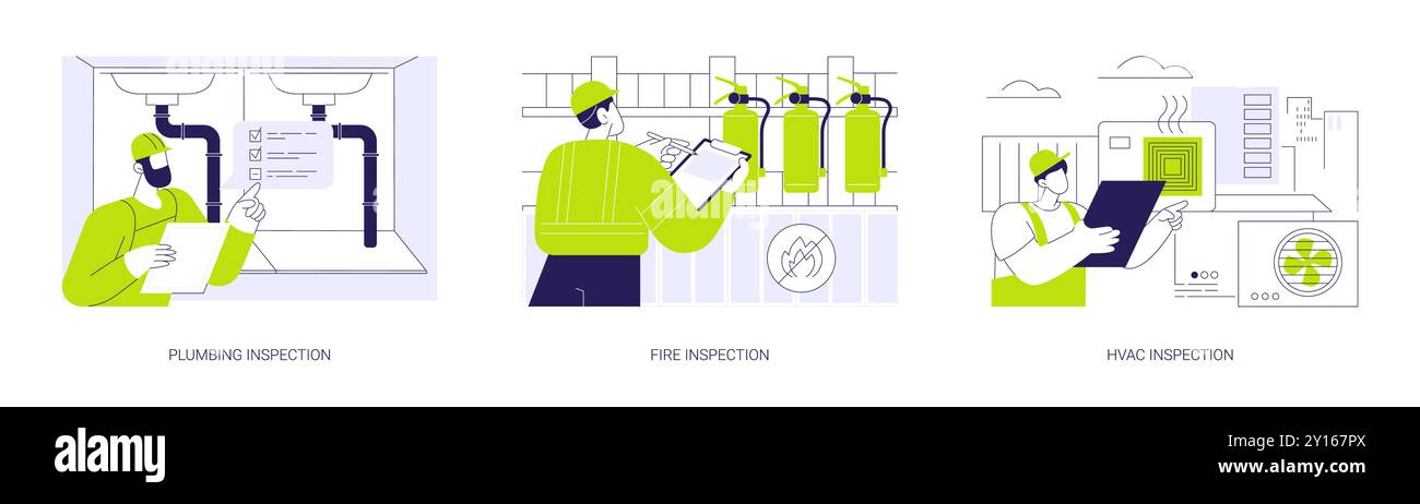 Building Utilities Inspections Abstract Concept Vector Illustrations Stock Vector Image And Art