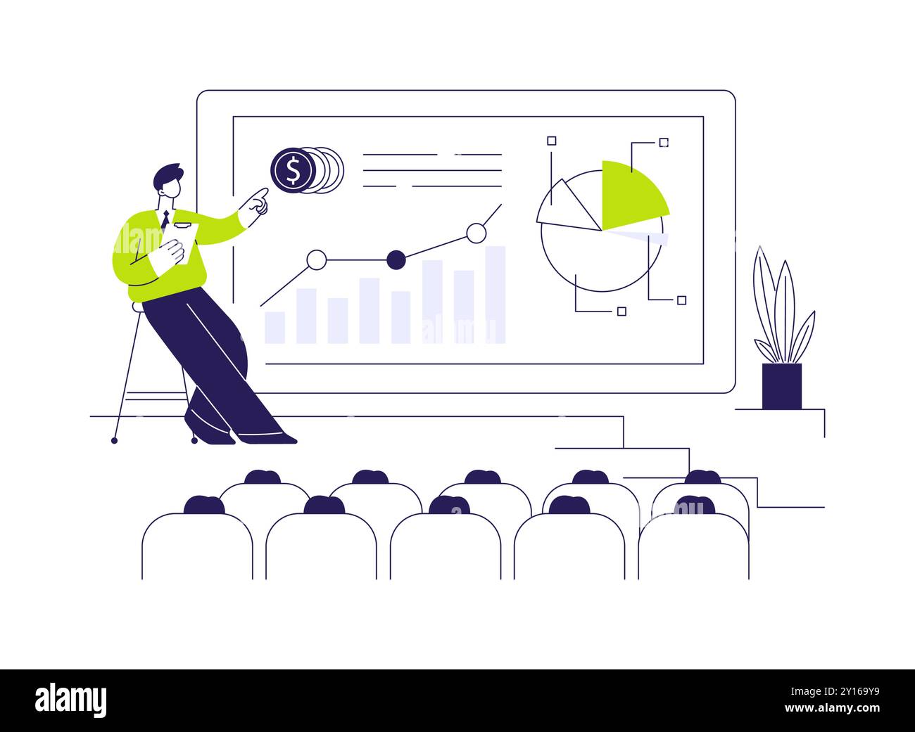 Economic forecasting abstract concept vector illustration Stock Vector ...