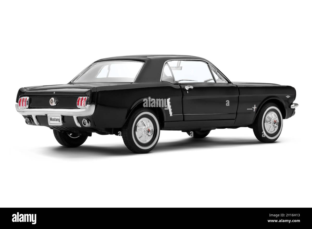 Izmir, Turkey - Jun 4 2024: A rear right-side view of a black Ford ...